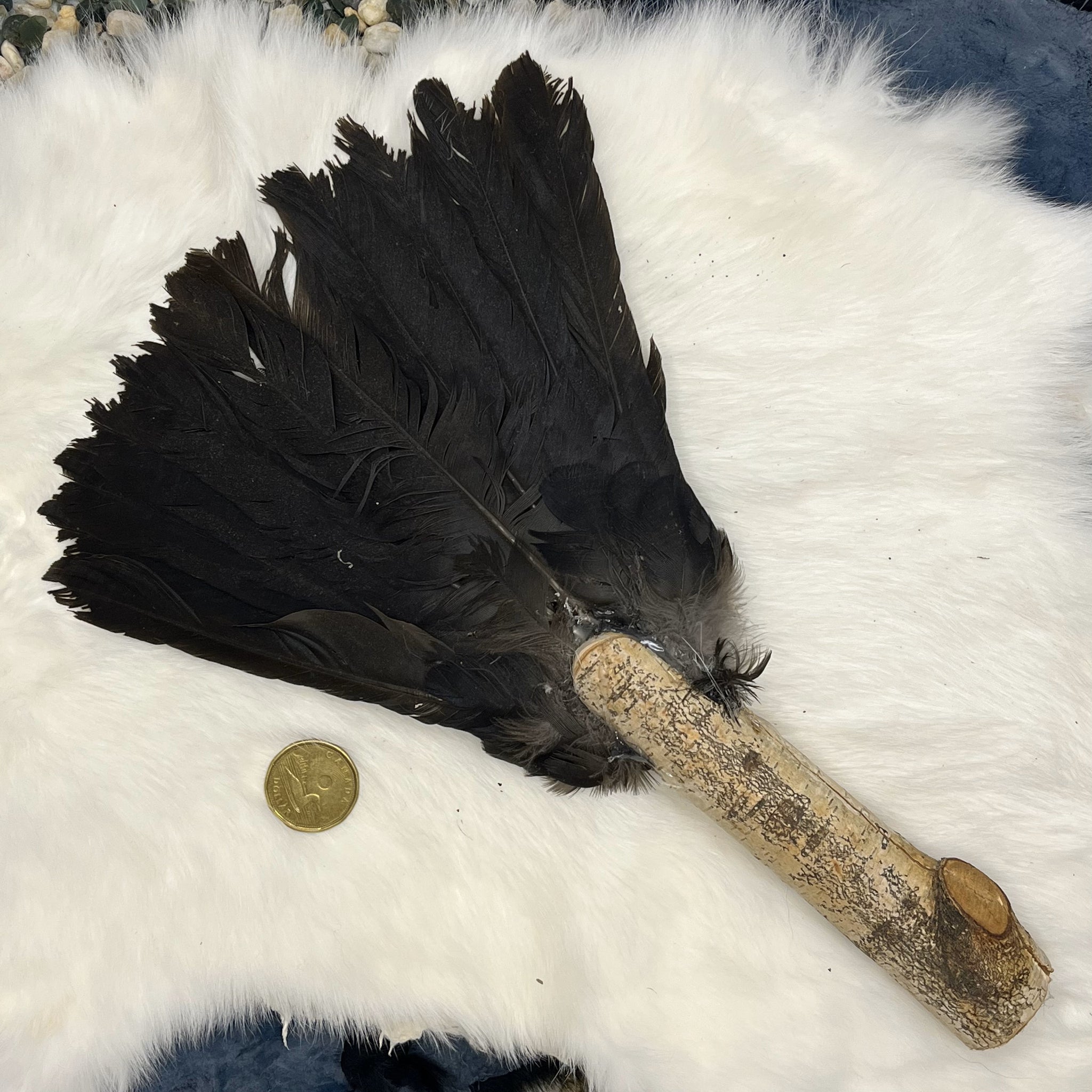 Crow Tail Feathers Fan – Medieval Fur